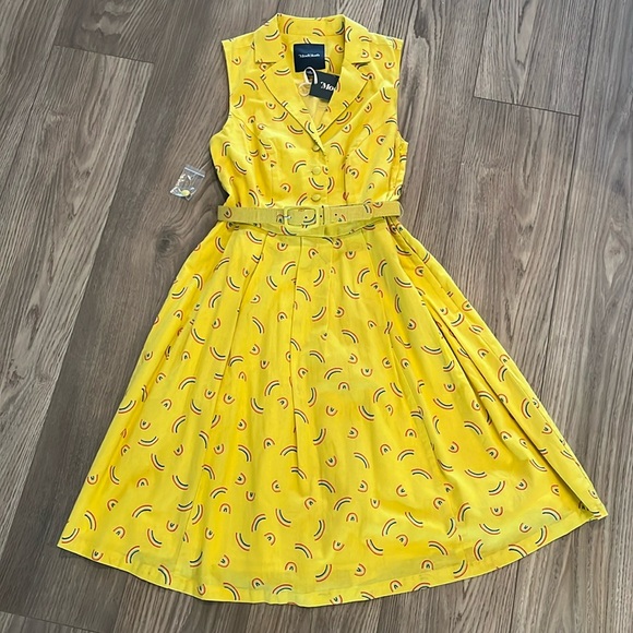Modcloth | Dresses | Nwt Modcloth Yellow Rainbow Dress | Poshmark